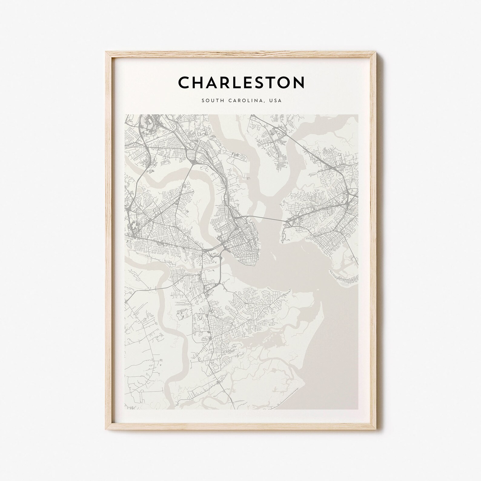 Charleston Map Poster, Charleston Map Print, Charleston Personalized ...