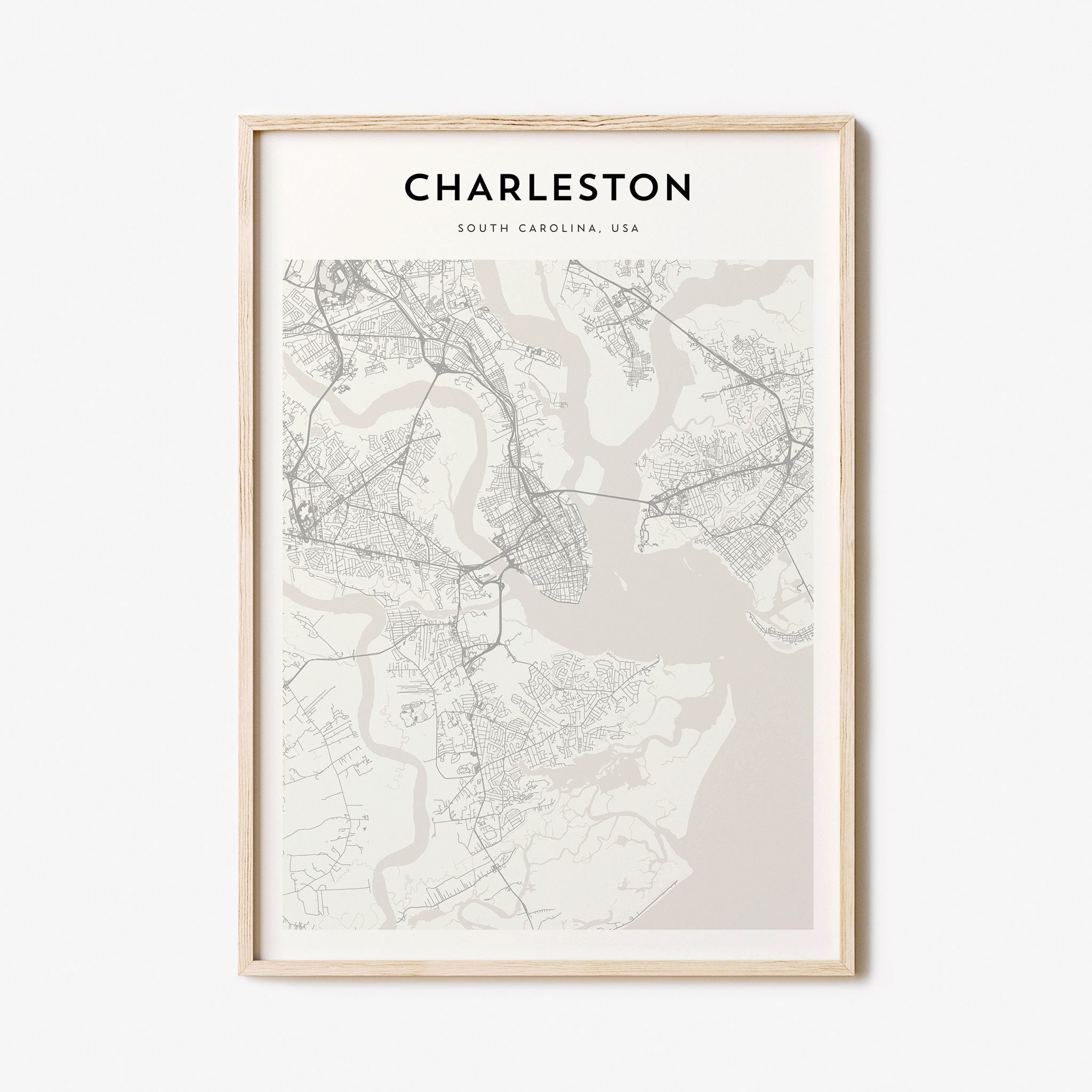 Charleston Map Poster, Charleston Map Print, Charleston Personalized ...