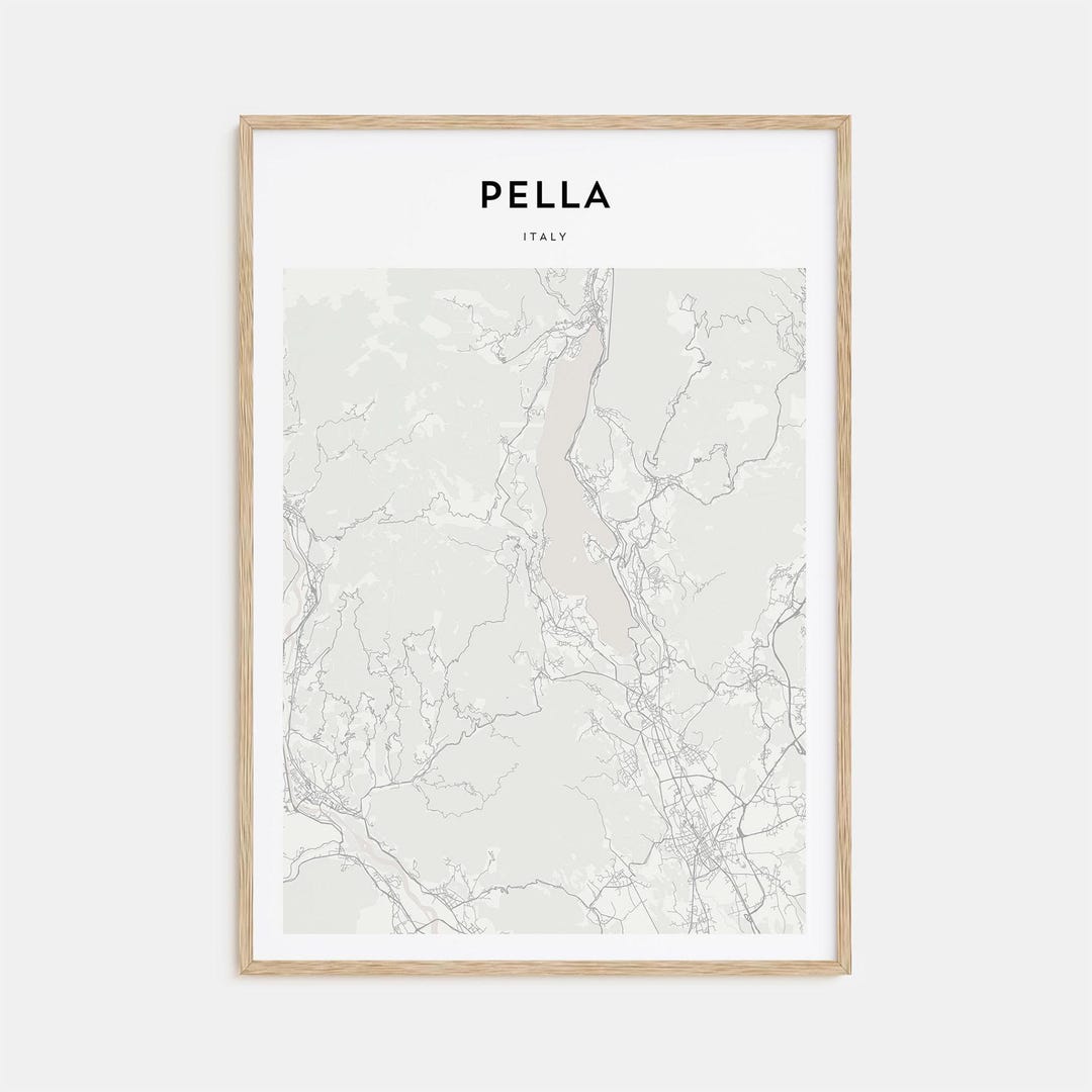 Pella Map Poster, Pella Map Print, Pella Travel Wall Art, Pella ...