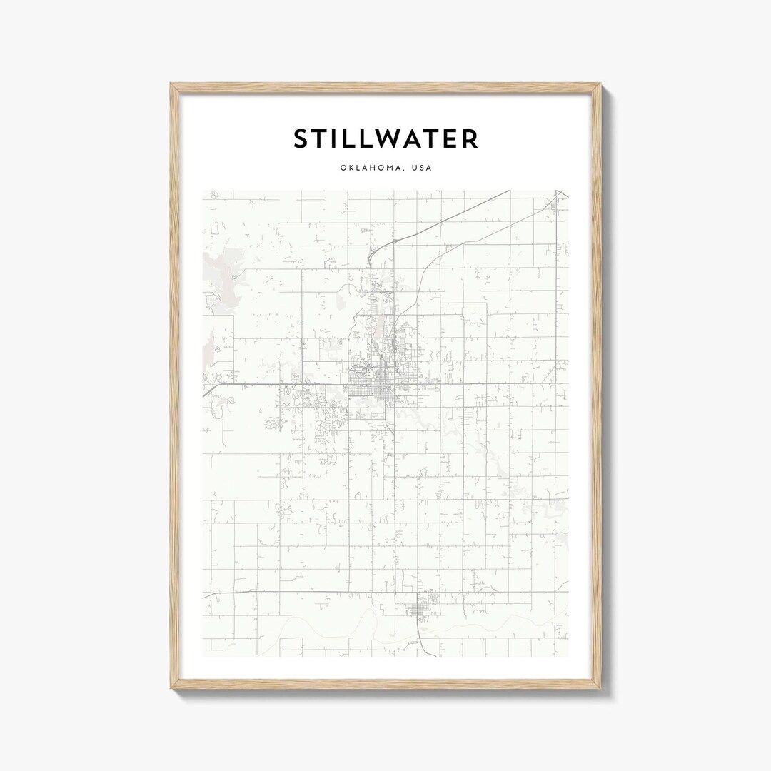 Stillwater Map Poster, Stillwater Map Print, Stillwater Travel Wall Art ...
