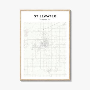 Stillwater Map Poster, Stillwater Map Print, Stillwater Travel Wall Art ...