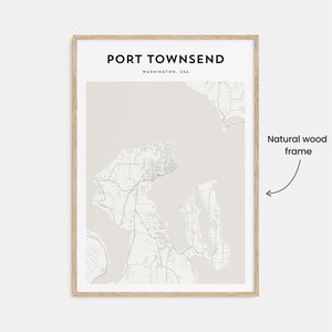 Port Townsend Map Poster, Port Townsend Map Print, Port Townsend Travel ...