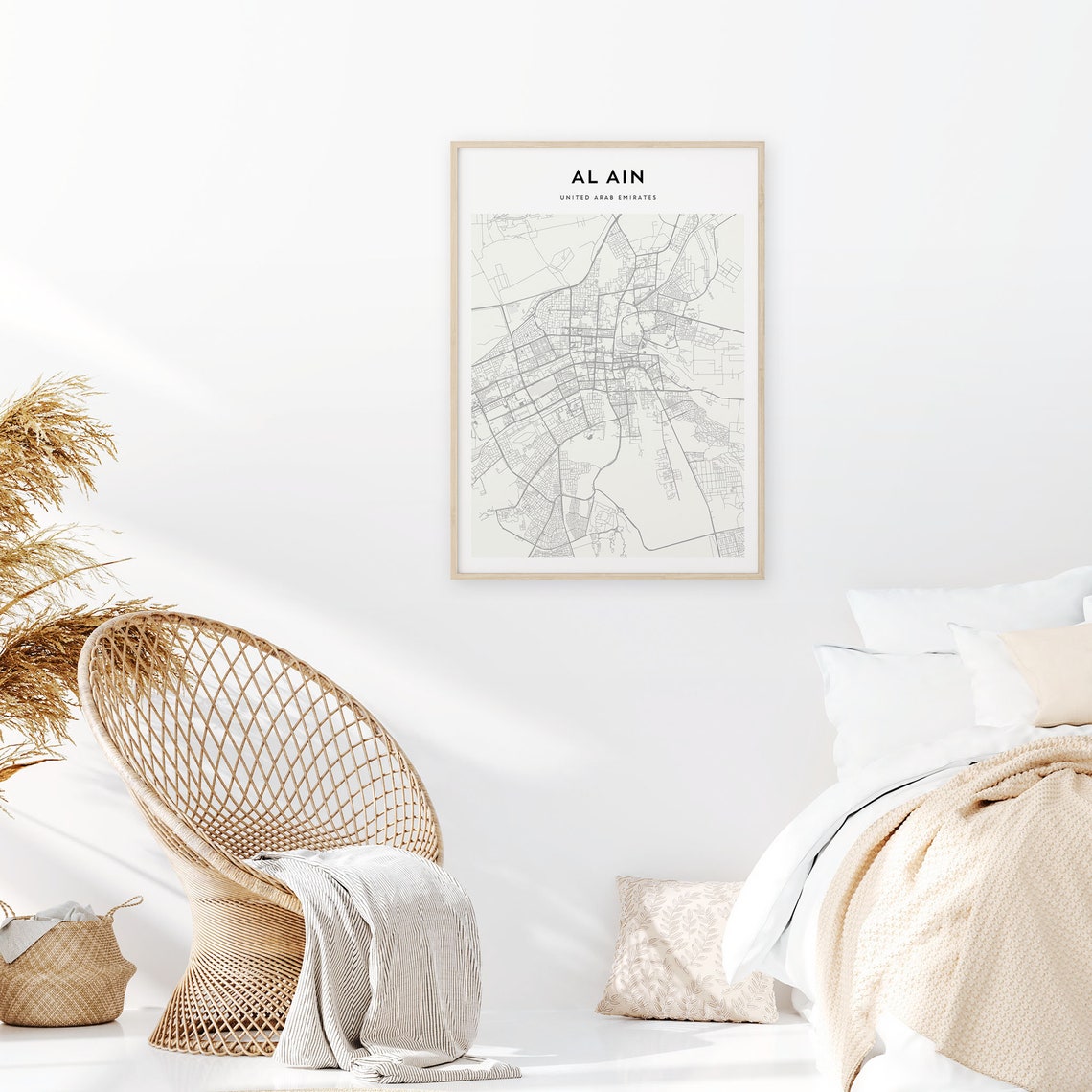 Al Ain Map Poster, Al Ain Map Print, Al Ain Personalized Map Art, Al ...