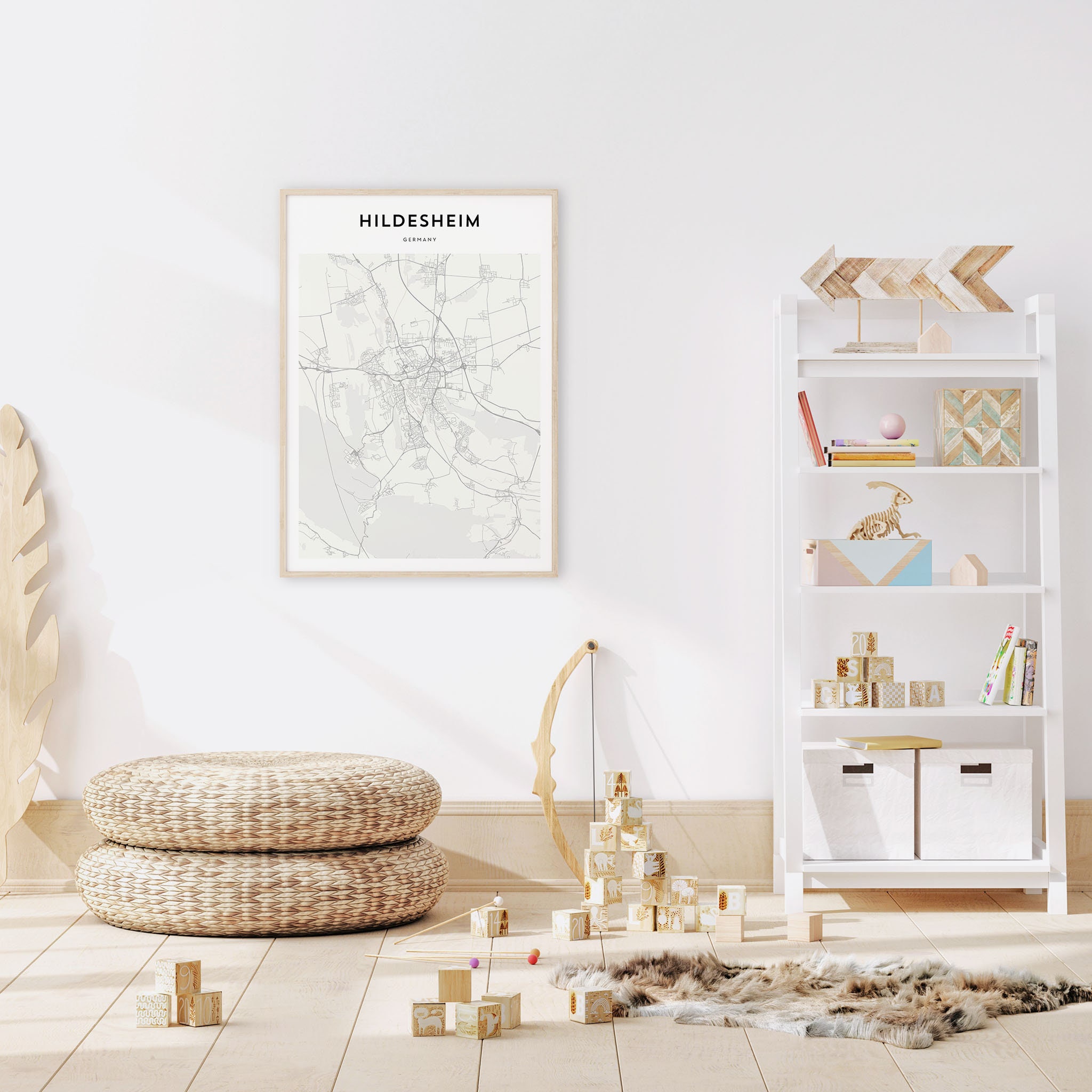 Hildesheim Map Poster, Hildesheim Map Print, Hildesheim Personalized ...