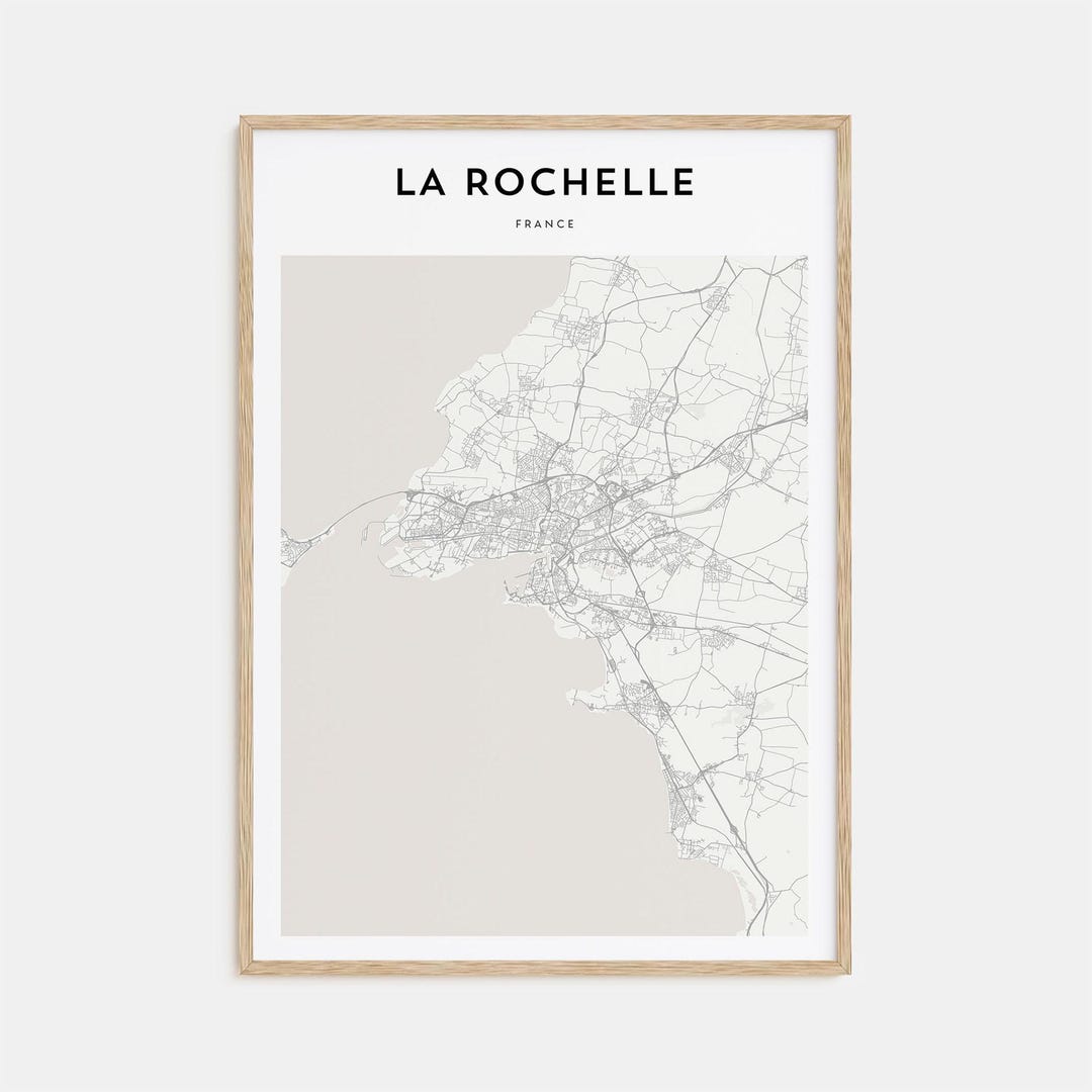La Rochelle Map Poster, La Rochelle Map Print, La Rochelle Personalized ...