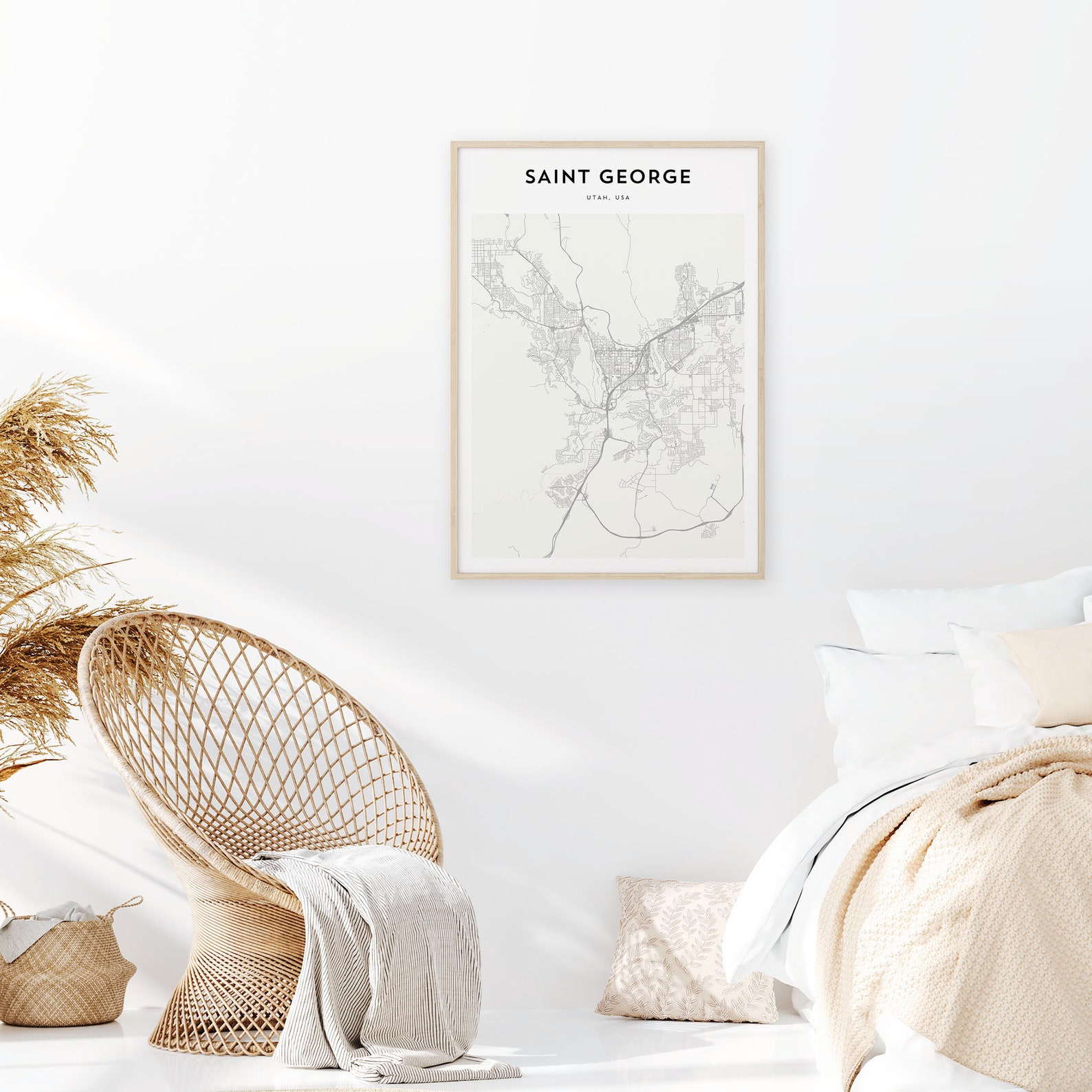St. George Map Poster, St. George Map Print, St. George Personalized ...