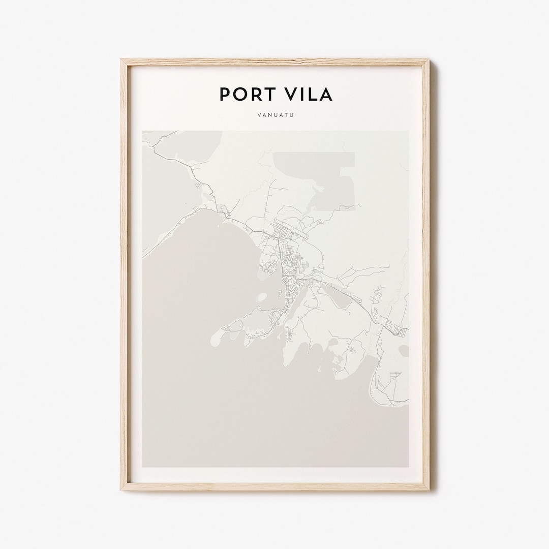 Port Vila Map Poster, Port Vila Map Print, Port Vila Personalized Map ...