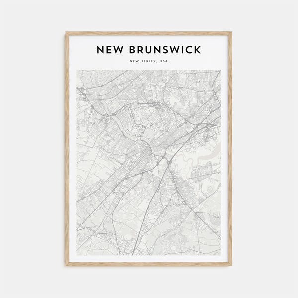 New Brunswick Map - Etsy