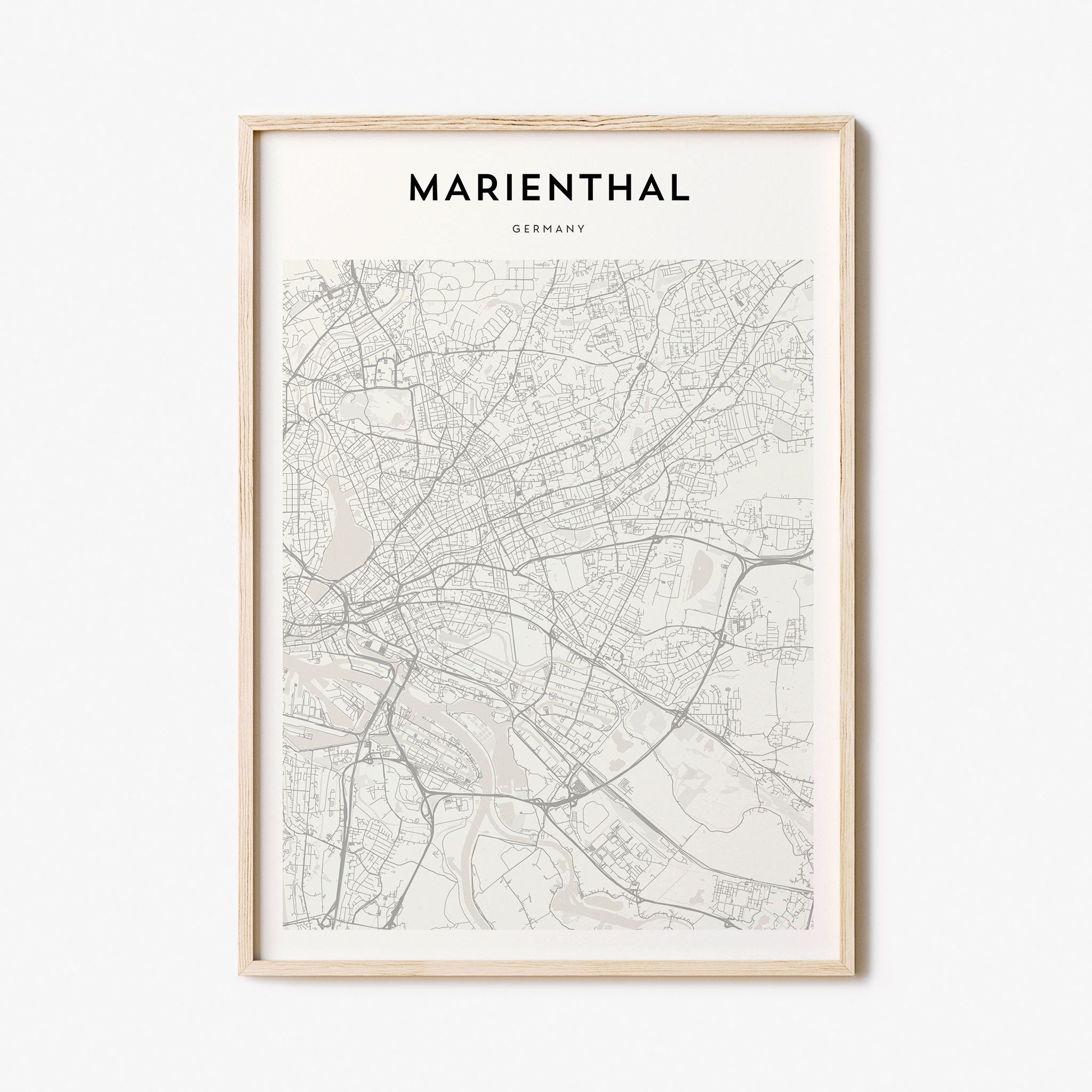 Marienthal Map Poster Marienthal Map Print Marienthal - Etsy