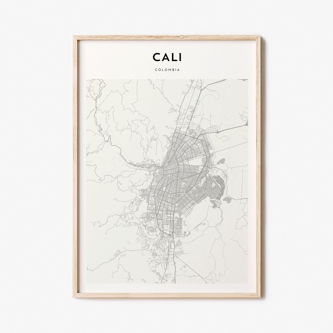 Cali Map Poster, Cali Map Print, Cali Personalized Map Art, Cali Wall ...