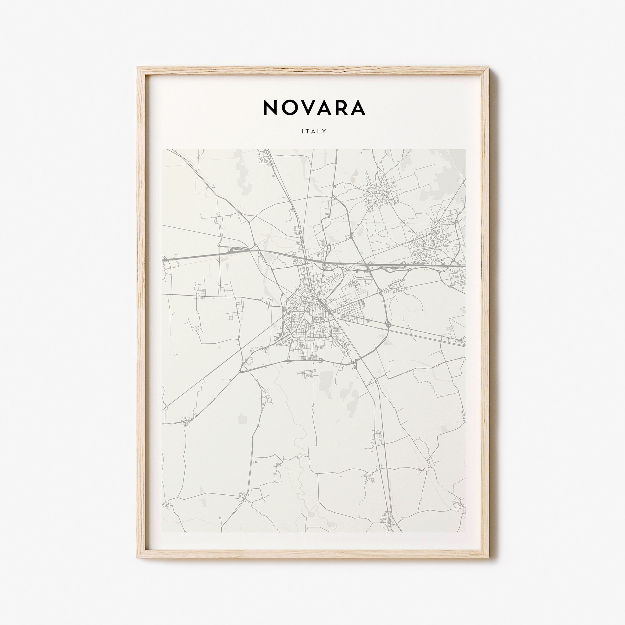 Novara Map Poster, Novara Map Print, Novara Personalized Map Art ...
