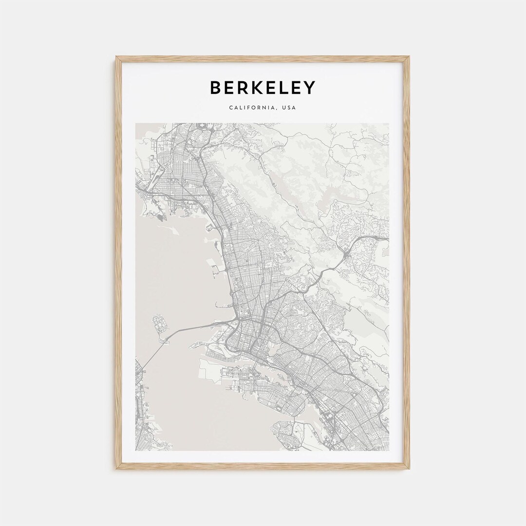 Berkeley Map Poster, Berkeley Map Print, Berkeley Personalized Map Art ...