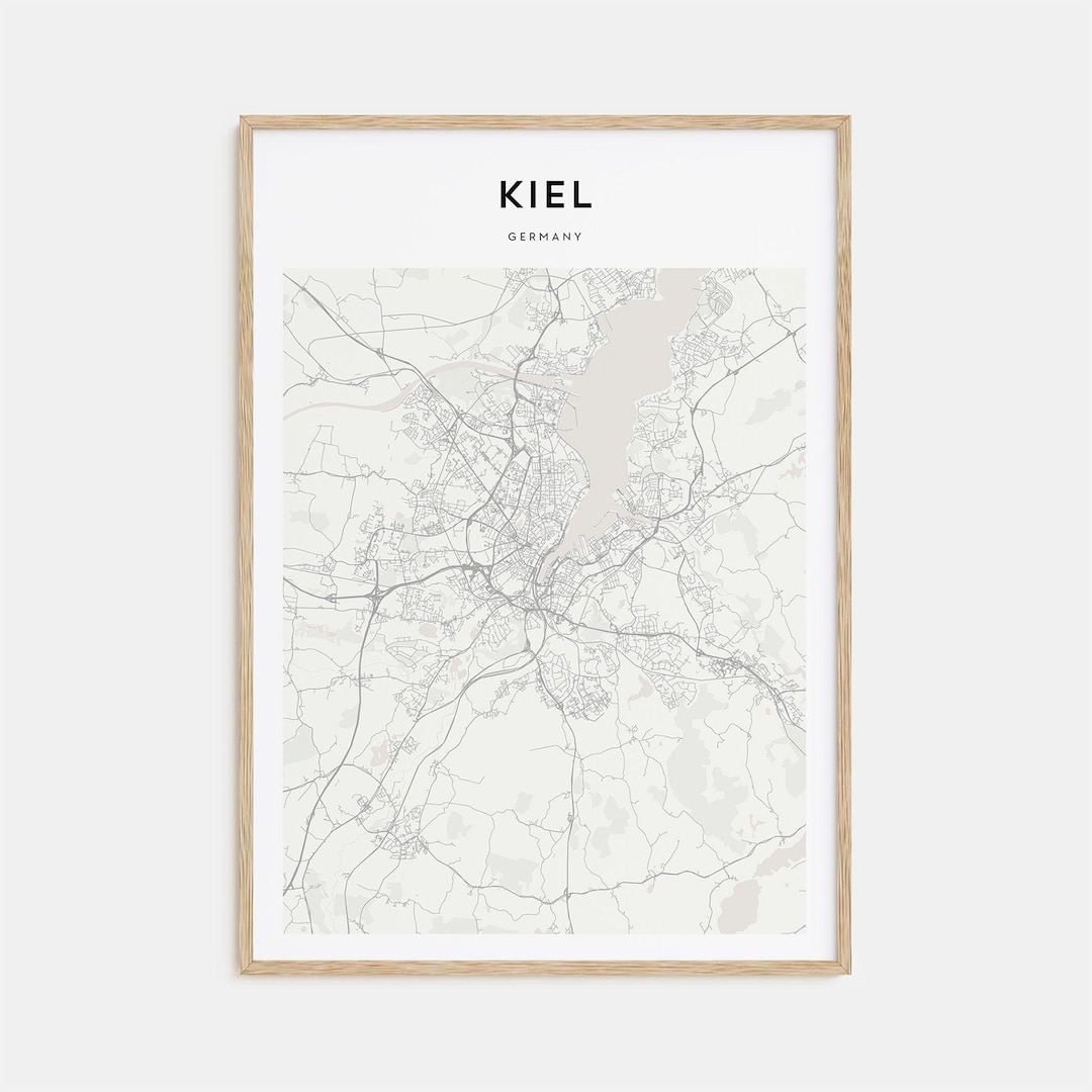 Kiel Map Poster, Kiel Map Print, Kiel Travel Wall Art, Kiel ...