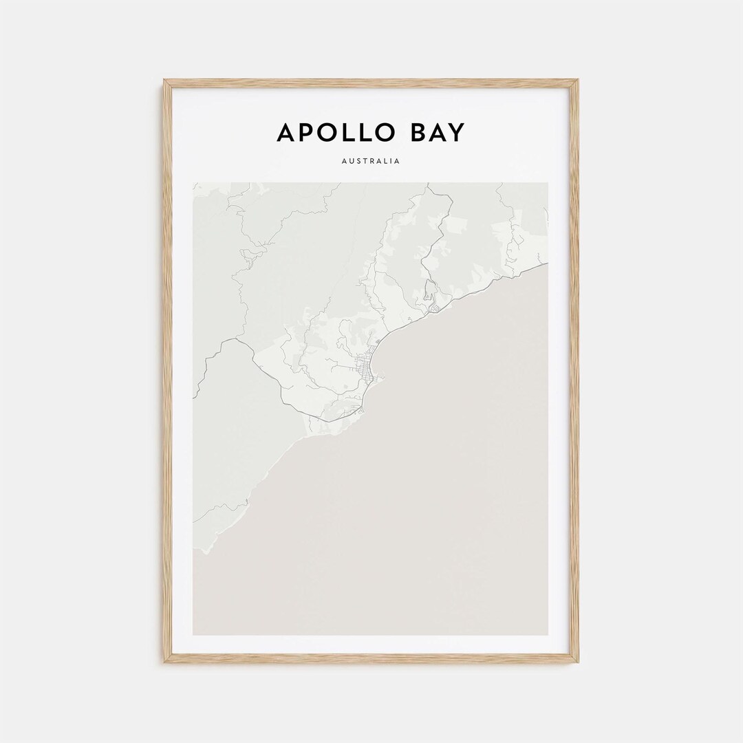 Apollo Bay Map Poster, Apollo Bay Map Print, Apollo Bay Travel Wall Art ...