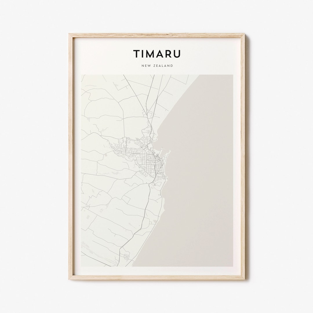 Timaru Map Poster, Timaru Map Print, Timaru Personalized Map Art ...