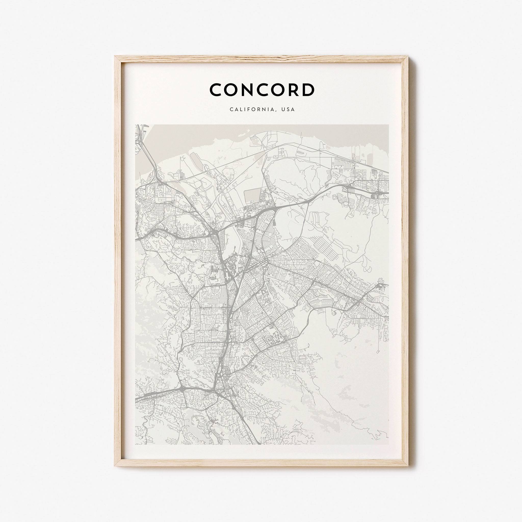 Concord Map Poster, Concord Map Print, Concord Personalized Map Art ...