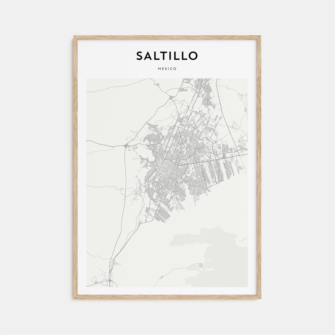 Saltillo Map Poster, Saltillo Map Print, Saltillo Personalized Map Art ...