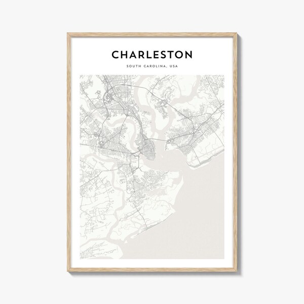 Charleston Map - Etsy