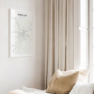 Rapid City Map Poster, Rapid City Map Print, Rapid City Travel Wall Art ...