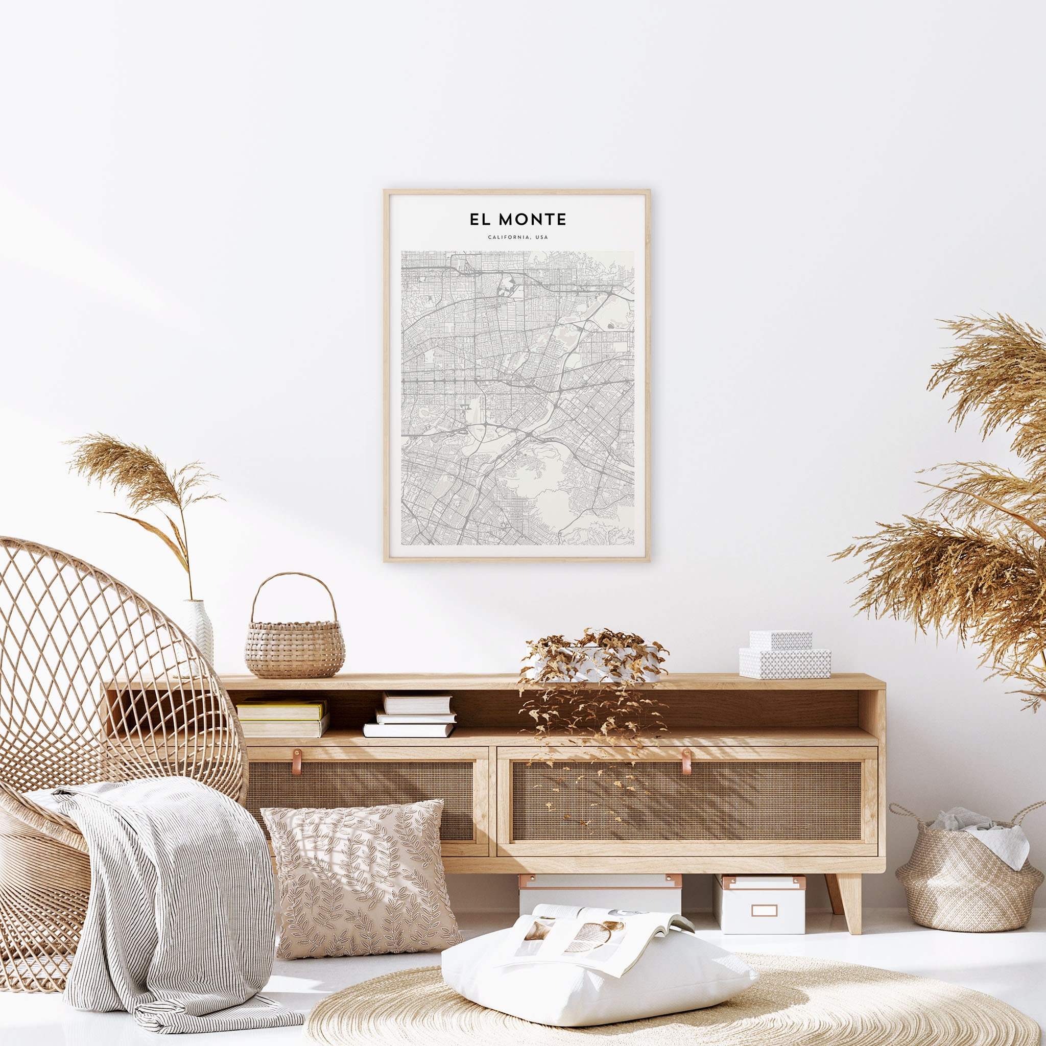 El Monte Map Poster El Monte Map Print El Monte Personalized - Etsy