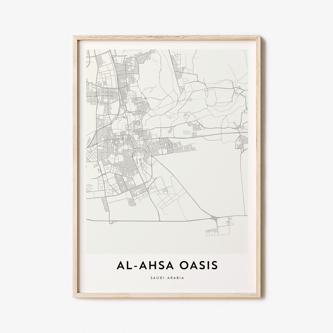Map of Al-ahsa Oasis Al-ahsa Oasis Map Print Al-ahsa Oasis - Etsy UK