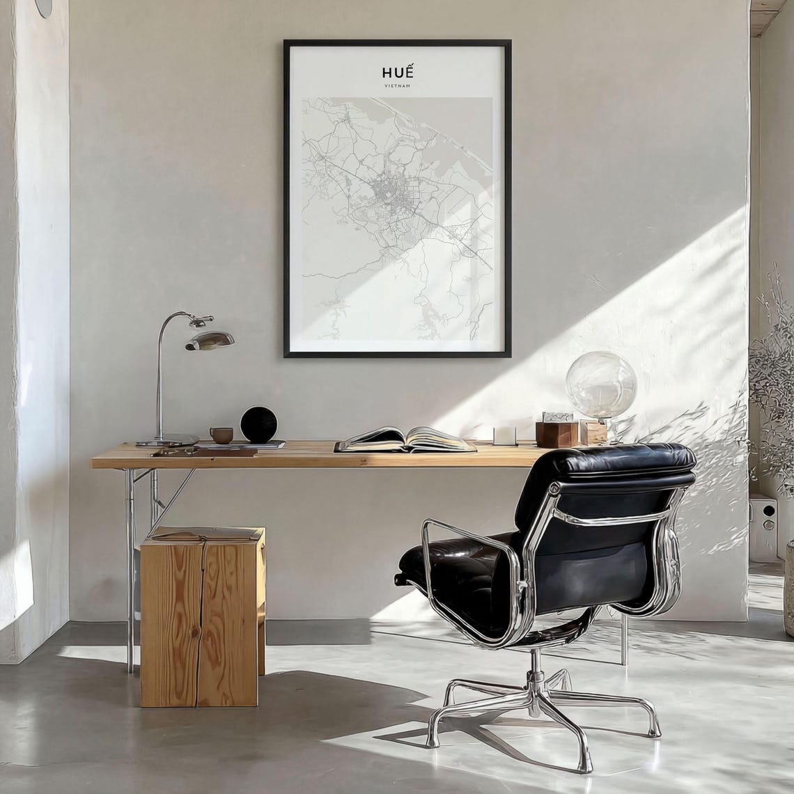 Hue Map Print, Vietnam Poster, Asia Wall Art, Huế Custom Street Decor ...