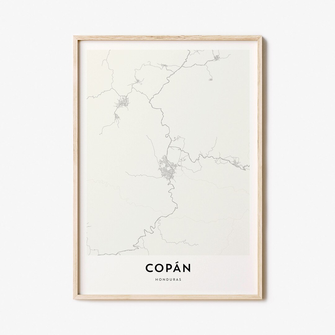 Map of Copan Copan Map Print Copan Map Poster City Map - Etsy