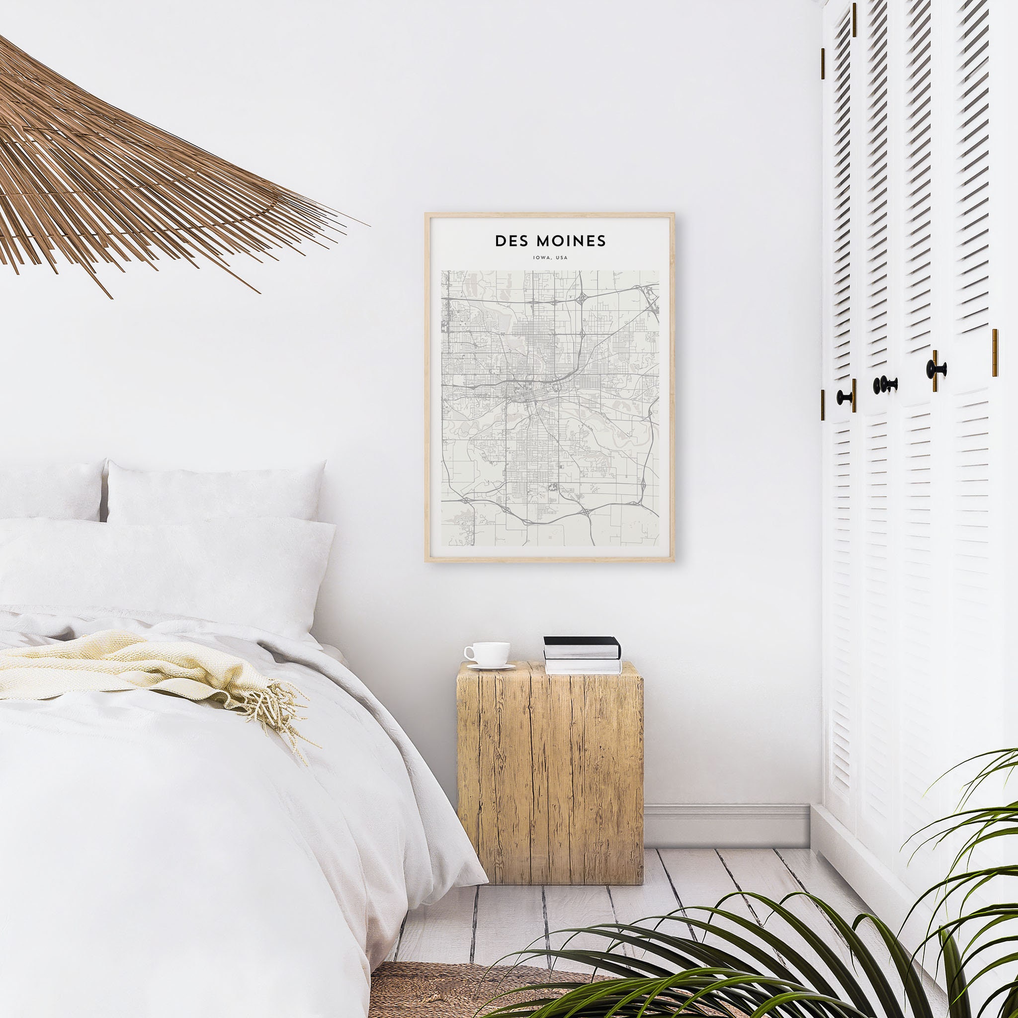 Des Moines Map Poster, Des Moines Map Print, Des Moines Personalized ...