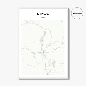 Nizwa Map Poster, Nizwa Map Print, Nizwa Travel Wall Art, Nizwa ...