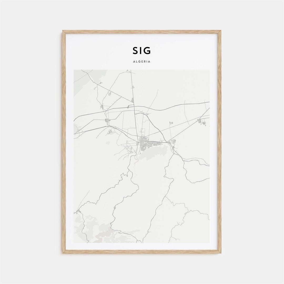 Sig Map Poster, Sig Map Print, Sig Travel Wall Art, Sig Personalized ...