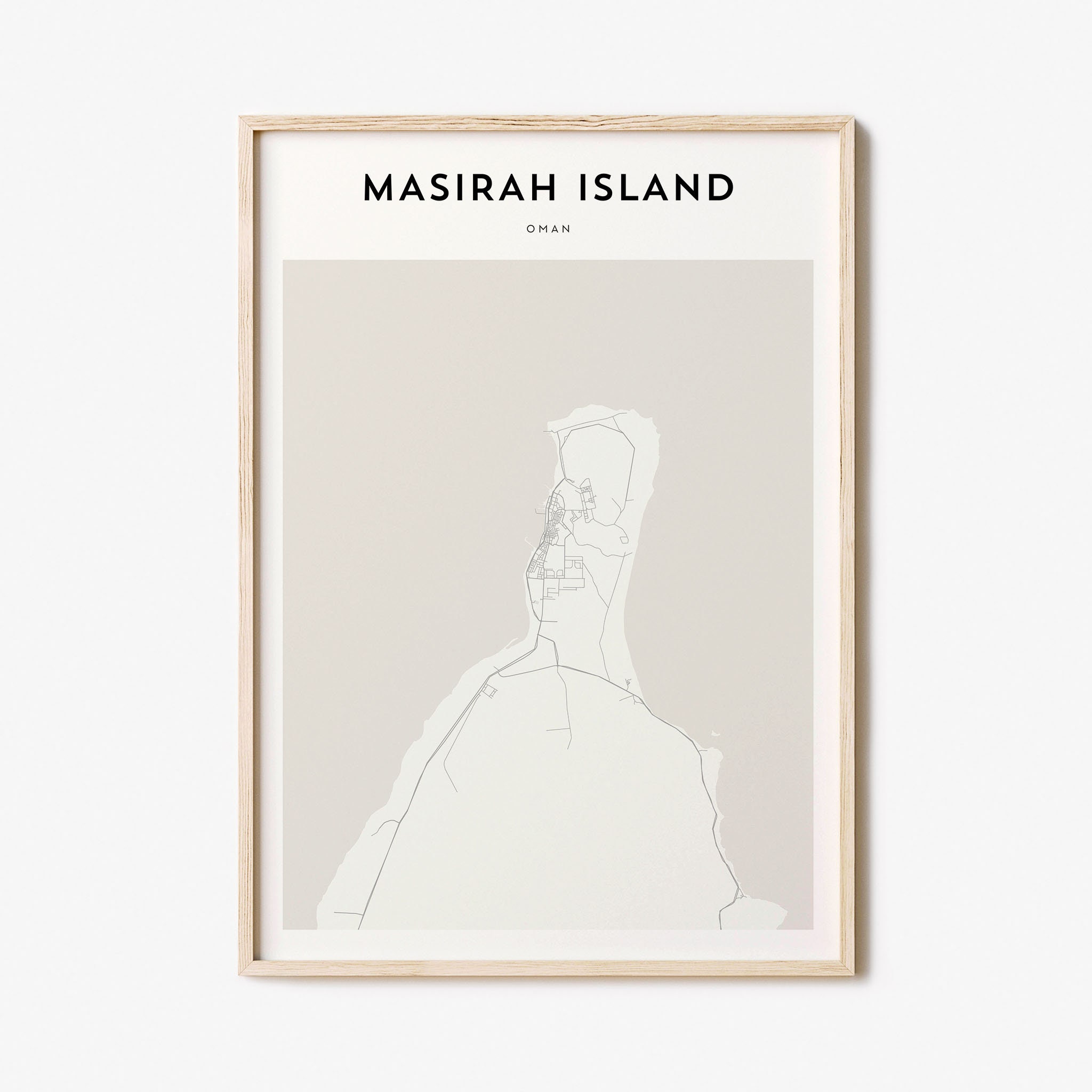Masirah Island Map Poster, Masirah Island Map Print, Personalized Map ...