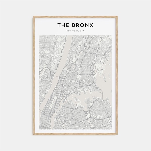 Bronx Map - Etsy
