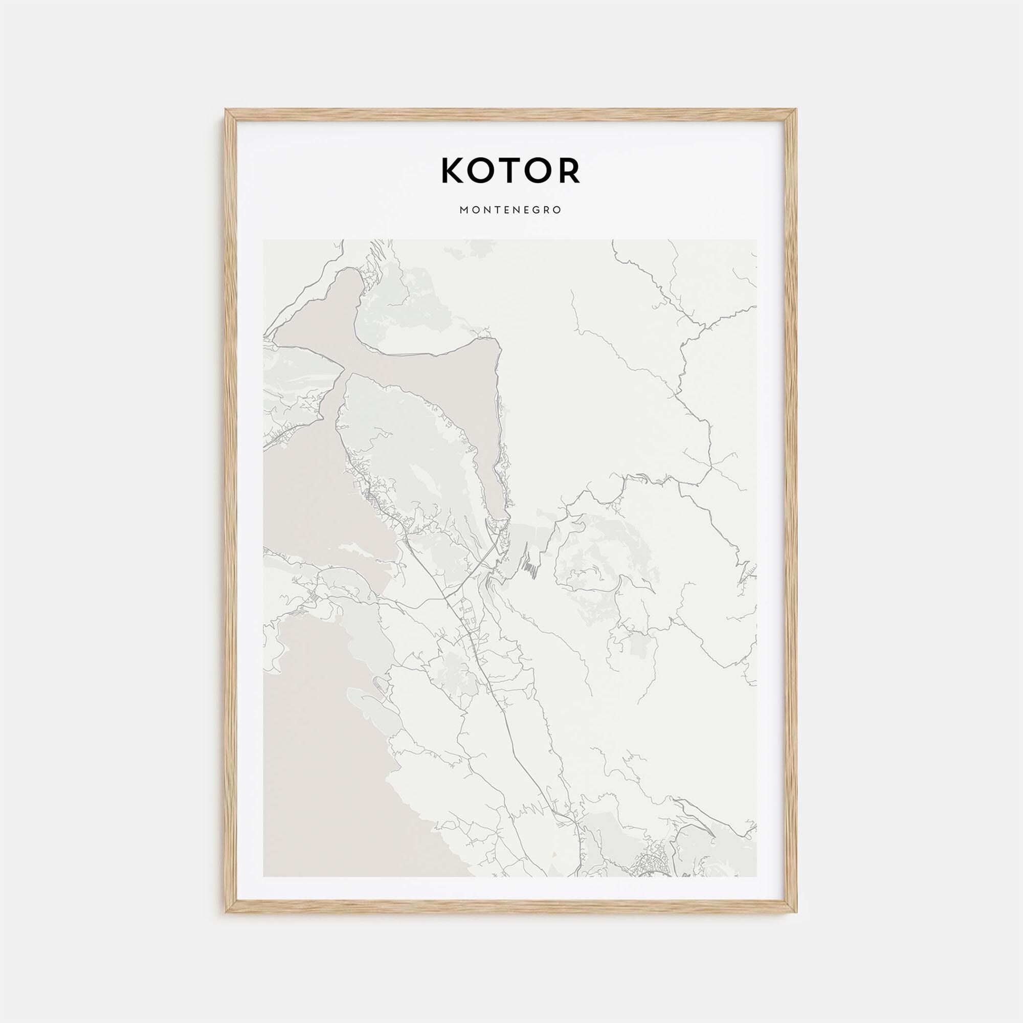Kotor Map Poster, Kotor Map Print, Kotor Personalized Map Art, Kotor ...