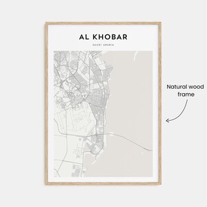 Al Khobar Map Poster, Al Khobar Map Print, Al Khobar Travel Wall Art ...