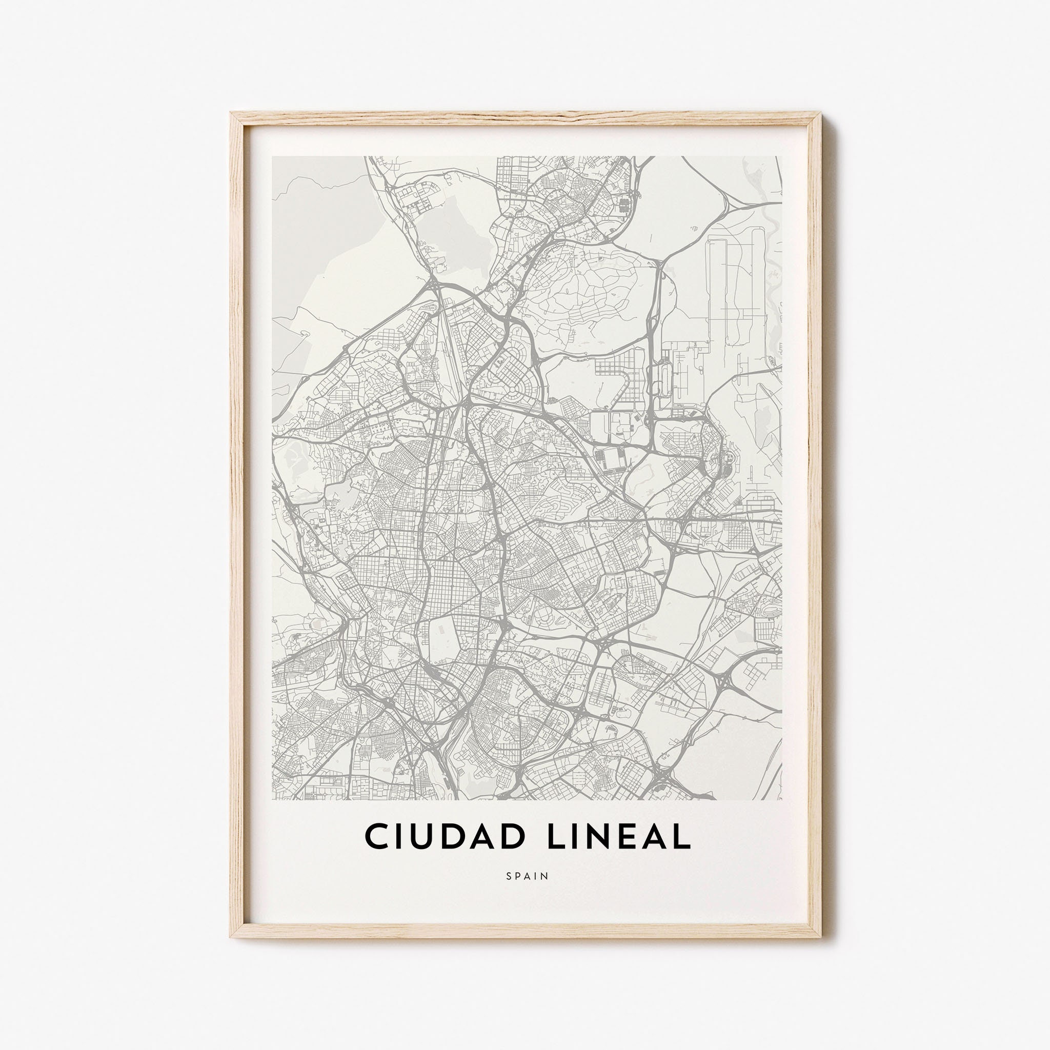 Map of Ciudad Lineal, Ciudad Lineal Map Print, Ciudad Lineal Map Poster ...