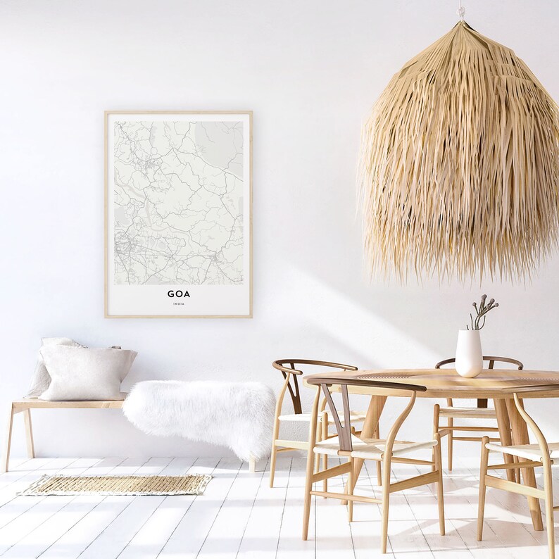 Map of Goa Goa Map Print Goa Map Poster City Map Print Map - Etsy