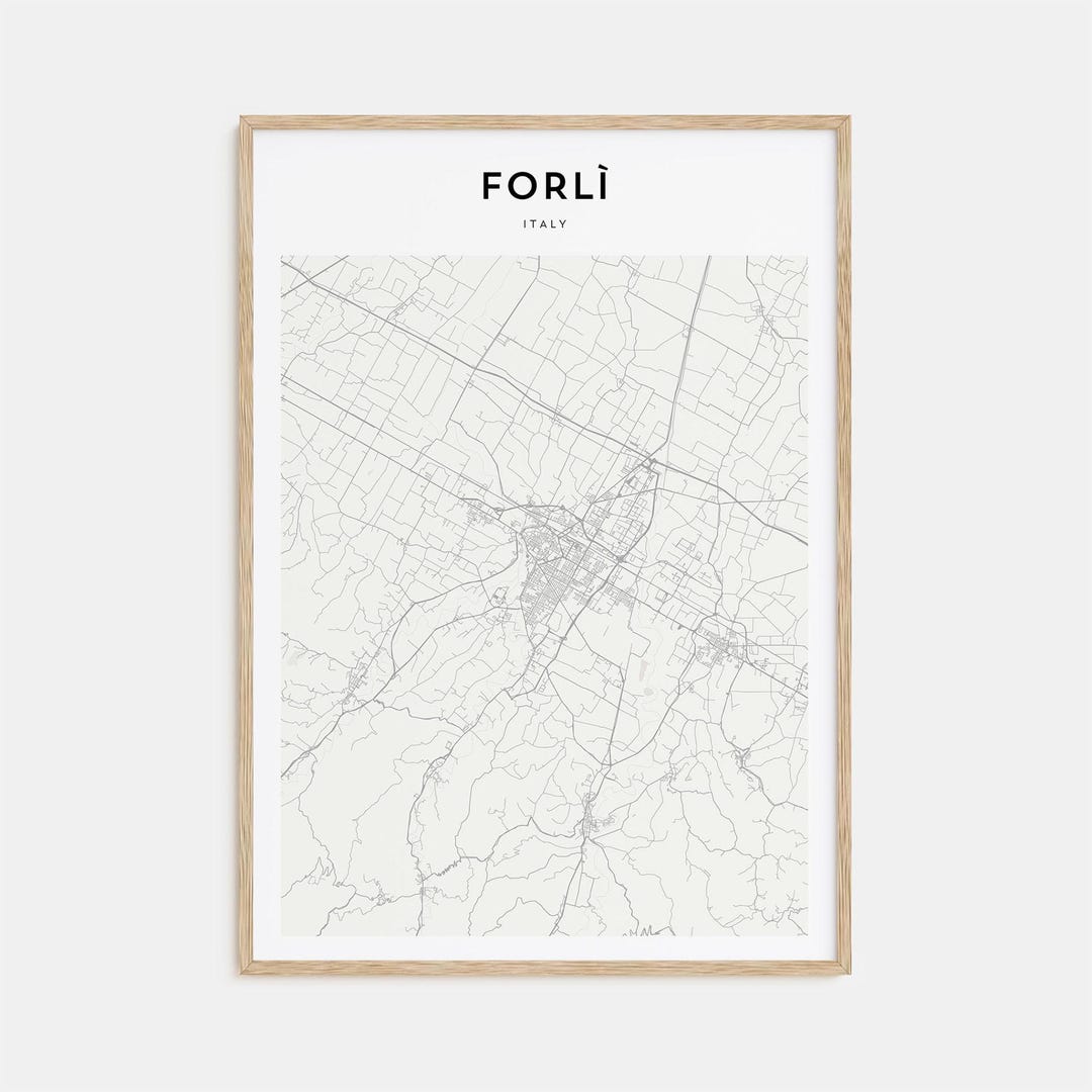 Forlì Map Poster, Forlì Map Print, Forlì Personalized Map Art, Forlì ...