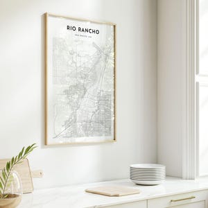 Rio Rancho Map Poster, Rio Rancho Map Print, Rio Rancho Travel Wall Art ...