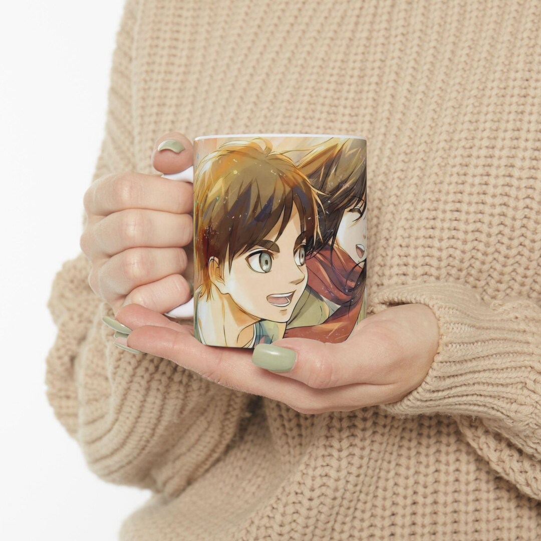 Attack on Titan Mug, Anime Mug, Eren Yeager Mug - Etsy