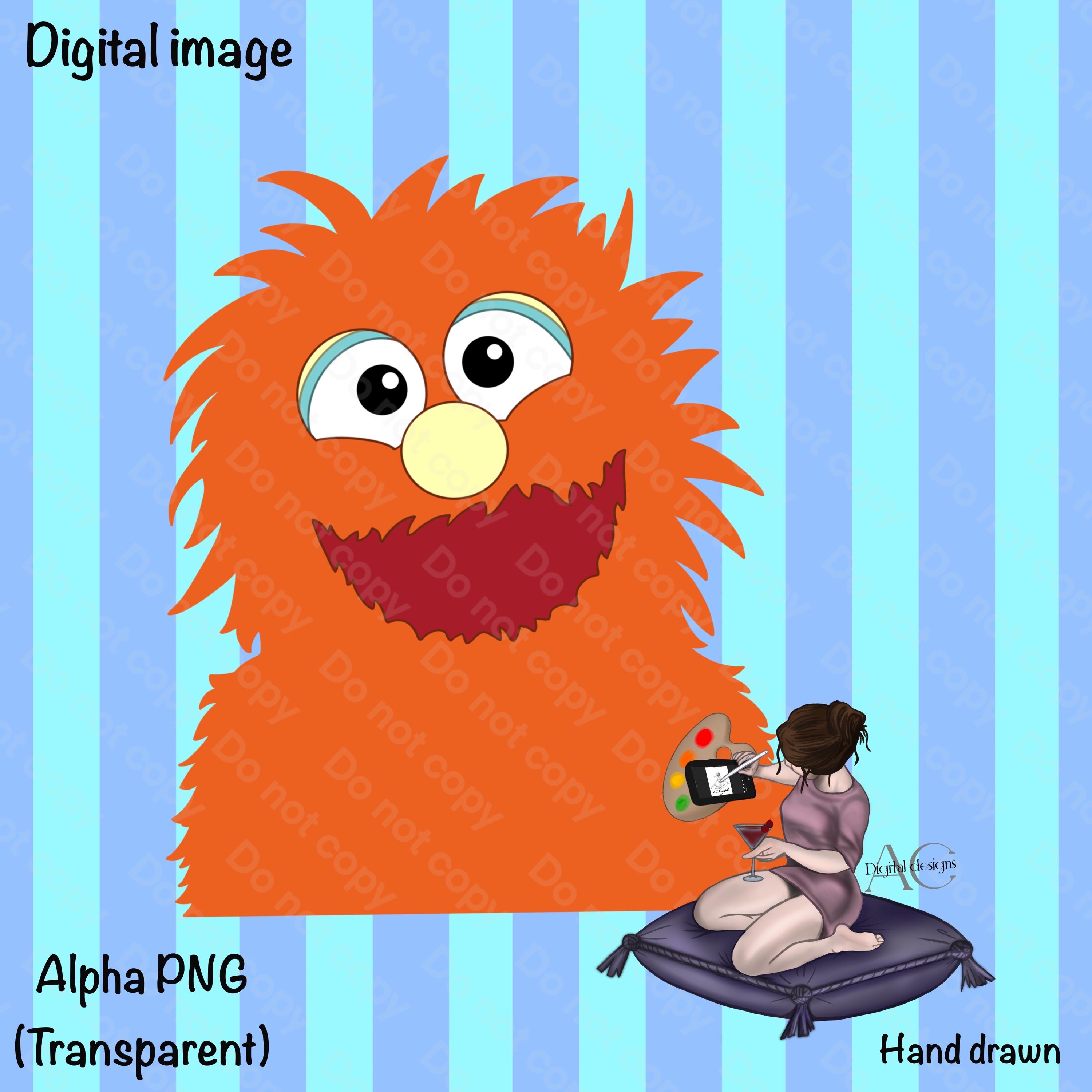 Herbie Puppet Digital Image Mrs Rachel Alpha PNG Orange Puppet Clipart ...