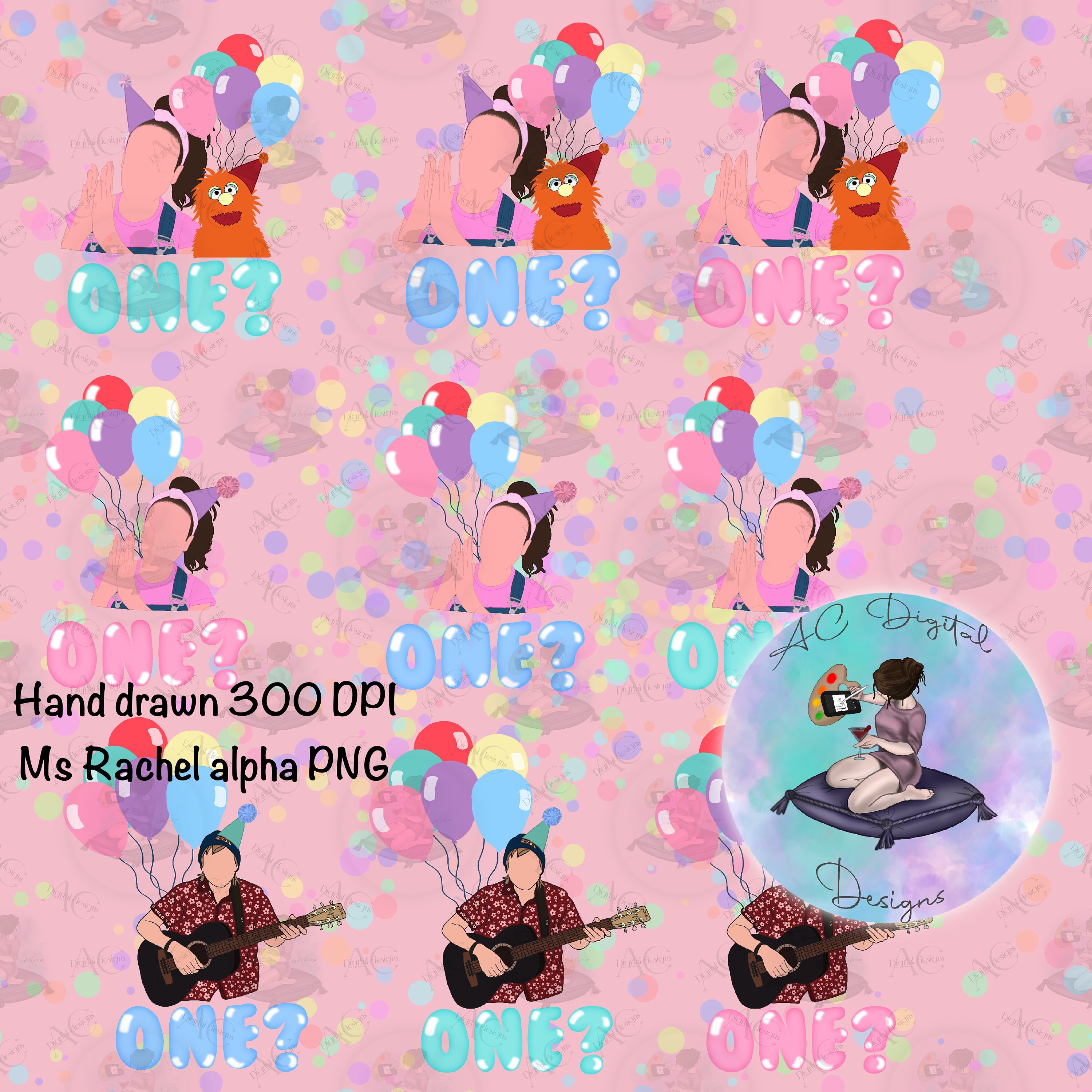 Ms Rachel Songs for Littles Jamming With Jules Birthday One Pngs-bundle ...
