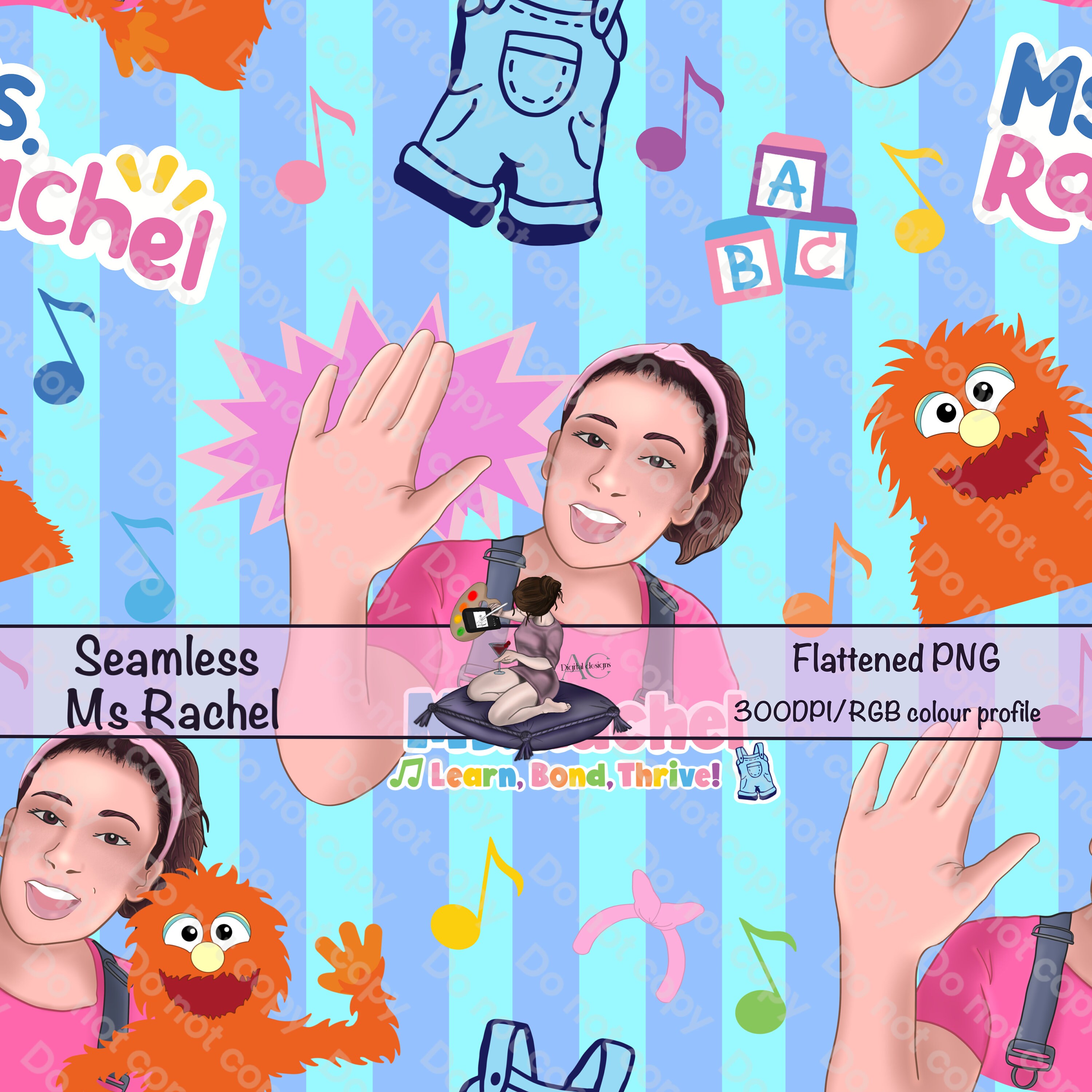 Ms Rachel Seamless, Repeating Tile, Tumbler Wrap, Fabric Design ...