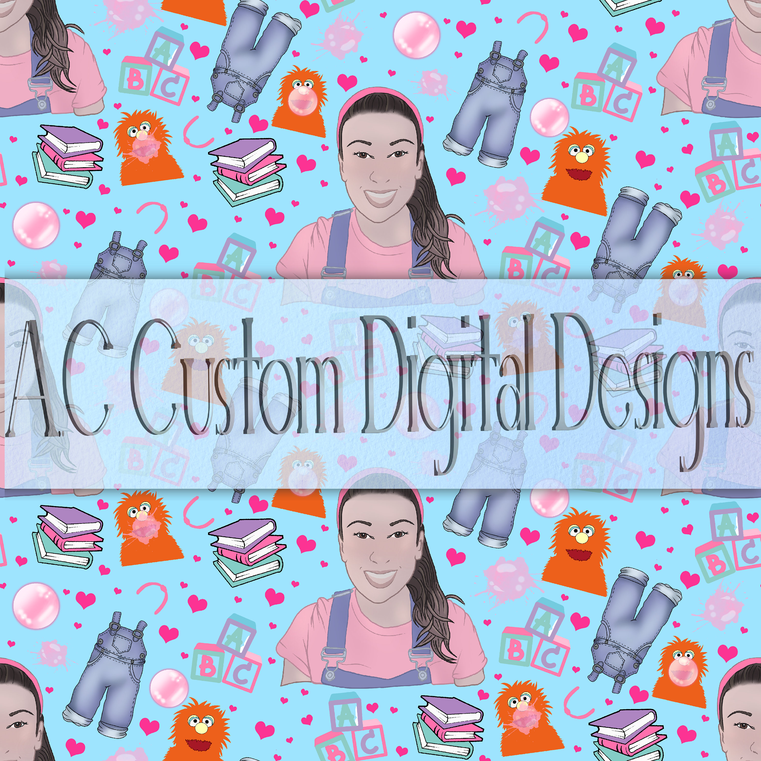 Ms Rachel Png, Ms Rachel Seamless Repeating Pattern, Ms Rachel and ...