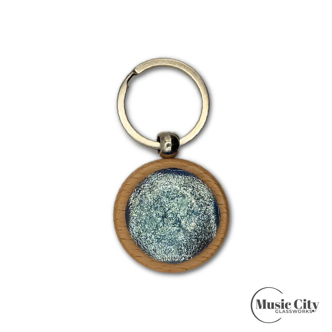 Dichroic Fused Glass Key Chains - Etsy