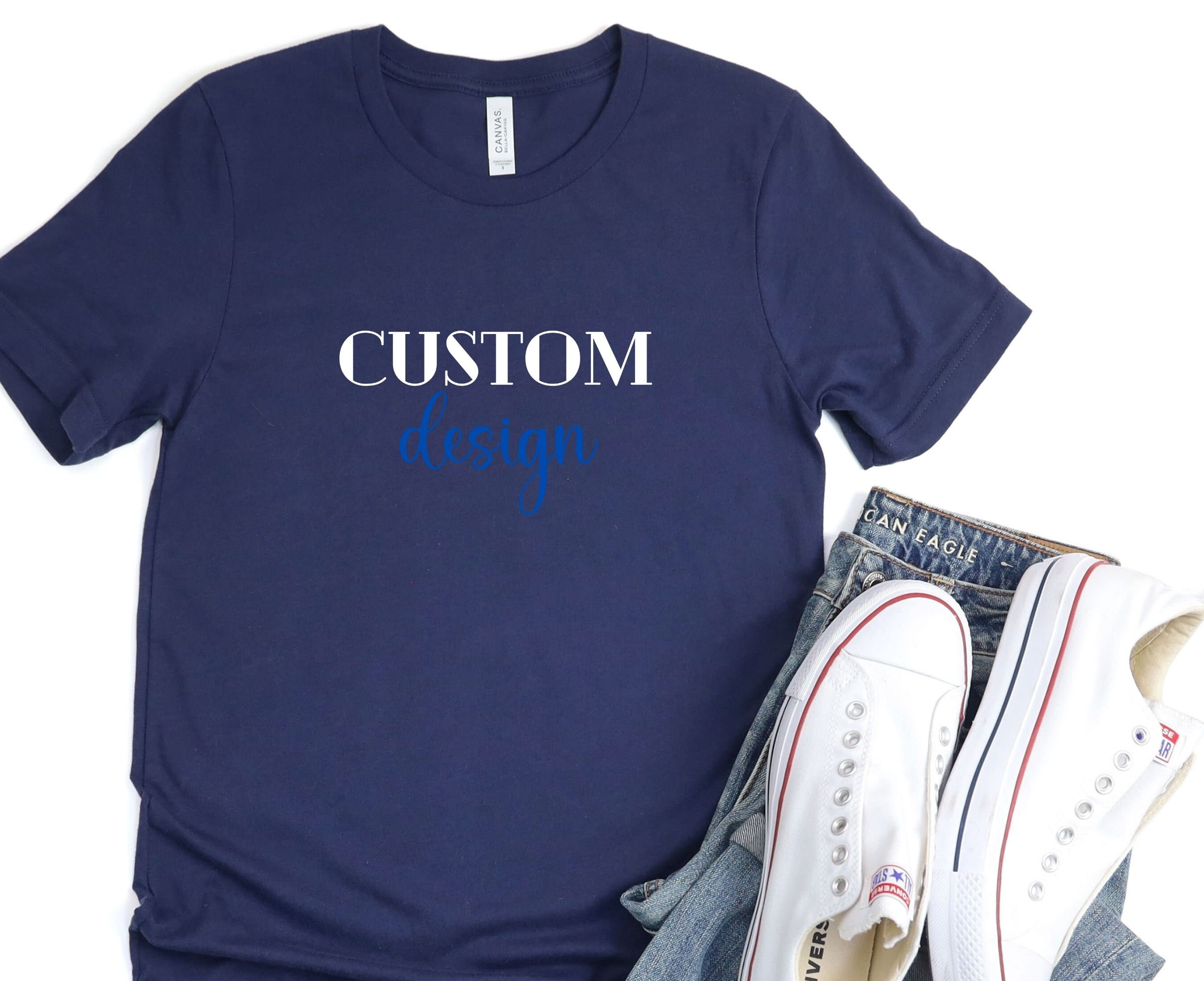 Express Delivery and Quick Ship Unisex Tee Custom Design T-shirt, You Pick Design, Priority ...