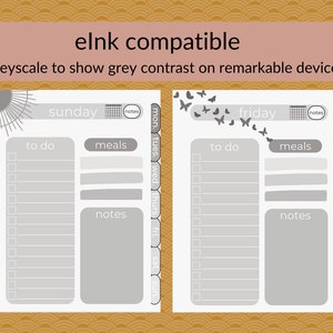 Minimalist "boho" Planner | WEEKLY AND DAILY Planner | Ransonsdesigns ...