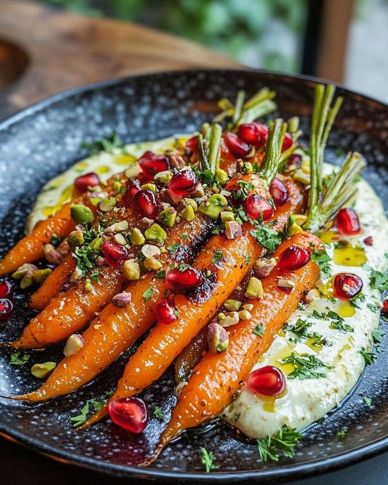 Maple Roasted Carrots Recipe With Whipped Feta (digital Download) - Etsy