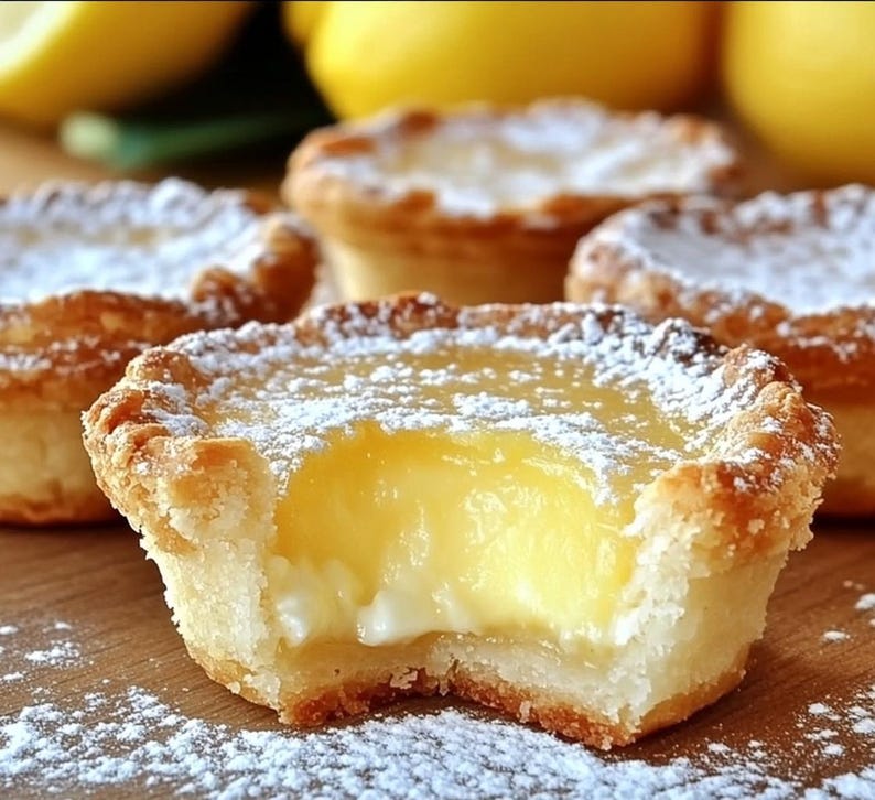Mini Lemon Tart Recipe – Easy Custard Pie Baking (digital PDF Download ...