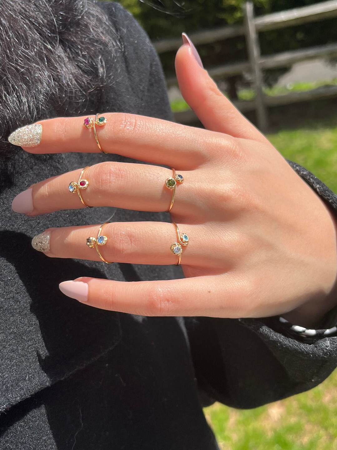 Dainty Spring Rings - Etsy