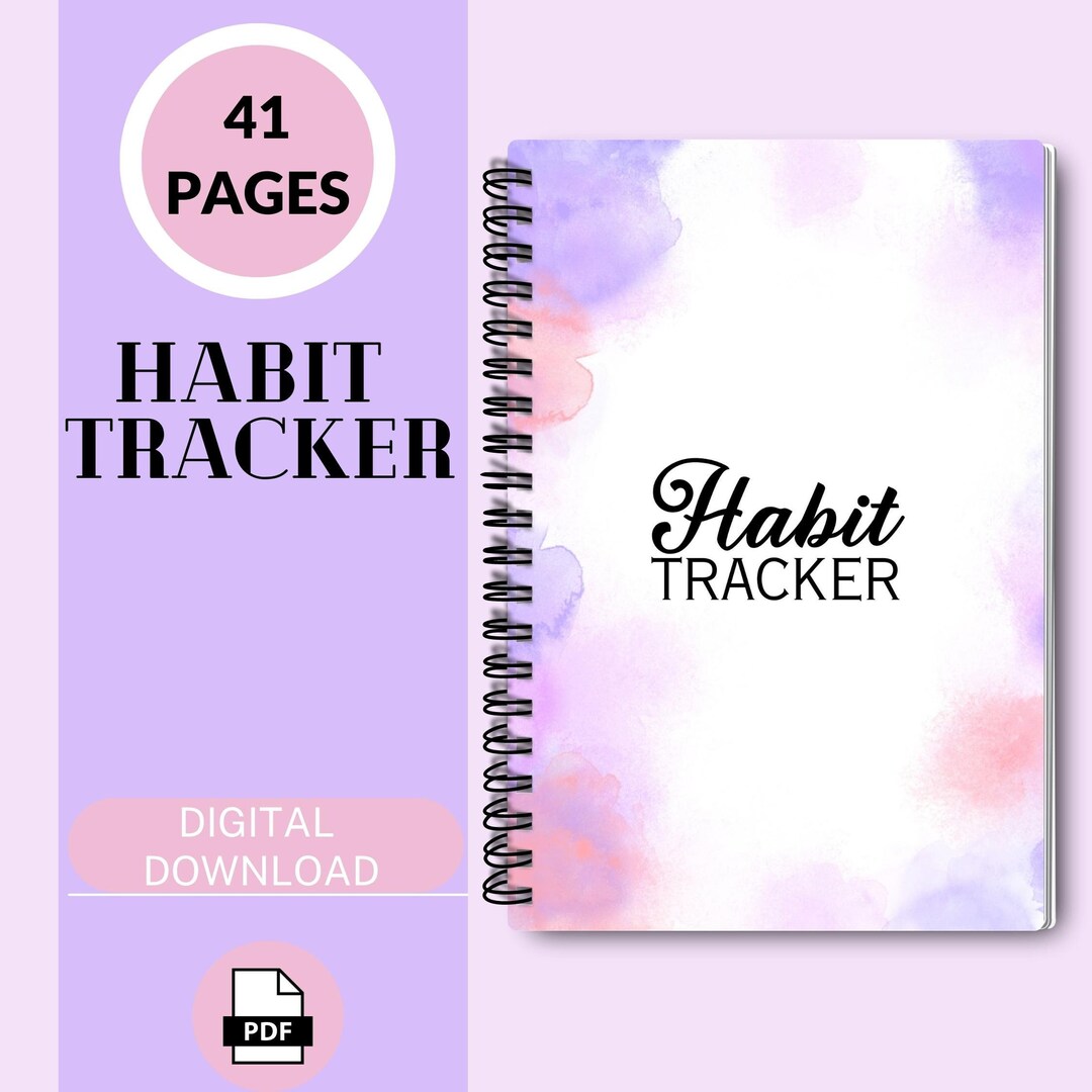 Habit Chart Printable for Productive Routines Habit Chart - Etsy